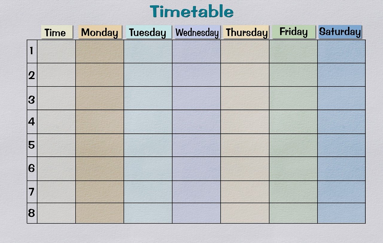 Meaning Of Time Table Management - Physical Education